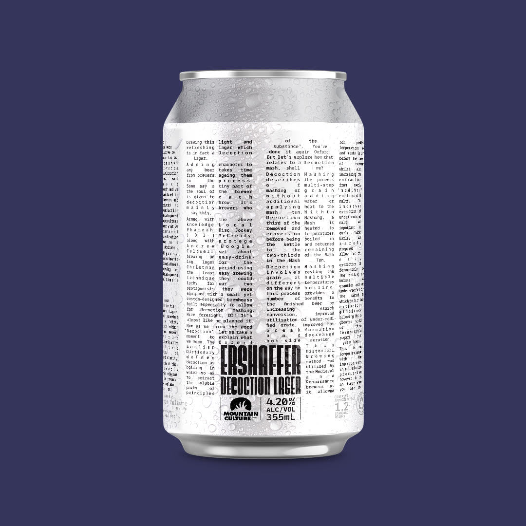 Ershaffer - Decoction Lager – Mountain Culture Beer Co